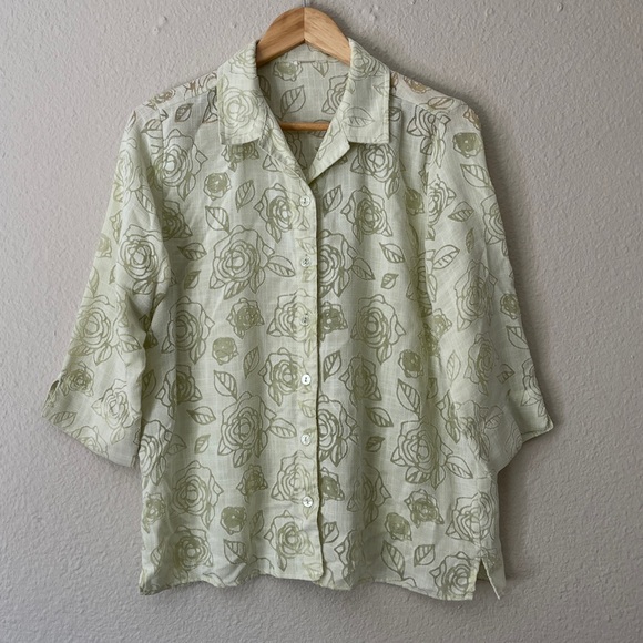 Christopher & Banks | Tops | Vintage Christopher Banks Pale Green Semi ...